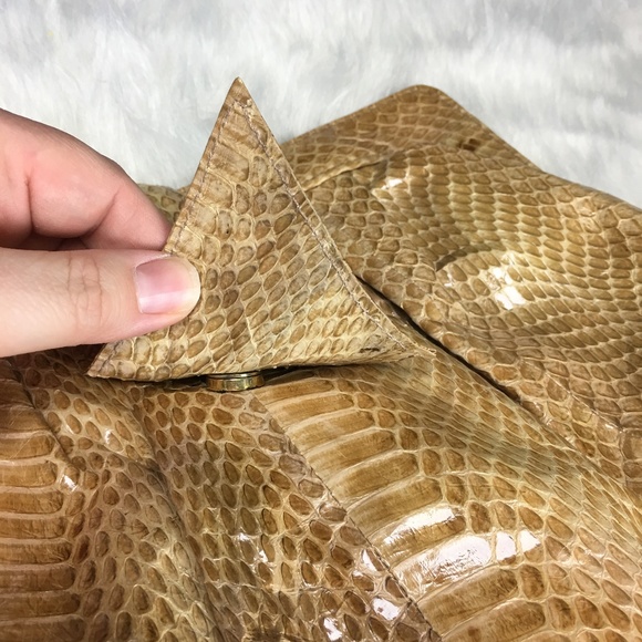 Vintage | Bags | Vintage 8s Snakeskin Leather Clutch J Renee | Poshmark